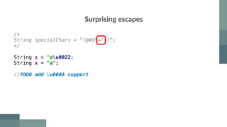 It's a trap - java pitfalls | PPT