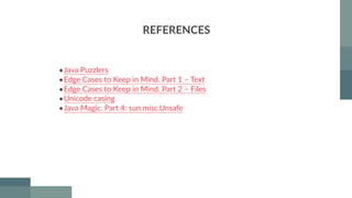 It's a trap - java pitfalls | PPT