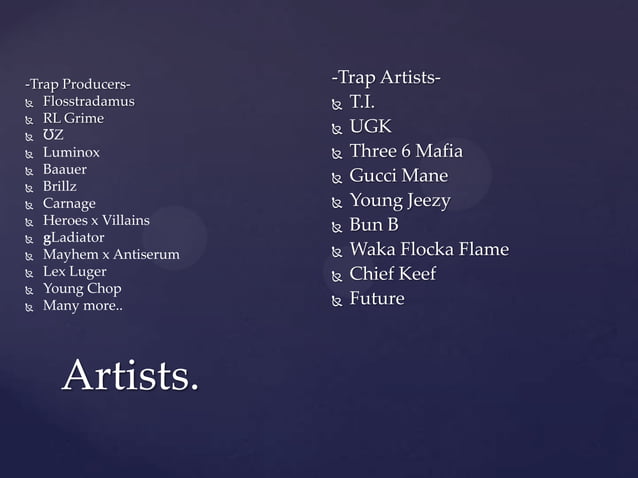 Research of Trap Music | PPT