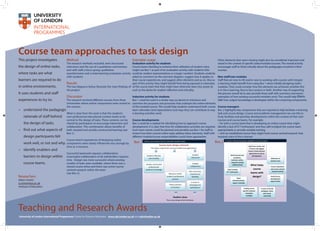 TRA 2010: Course team approaches to task design - Adam Unwin | PDF