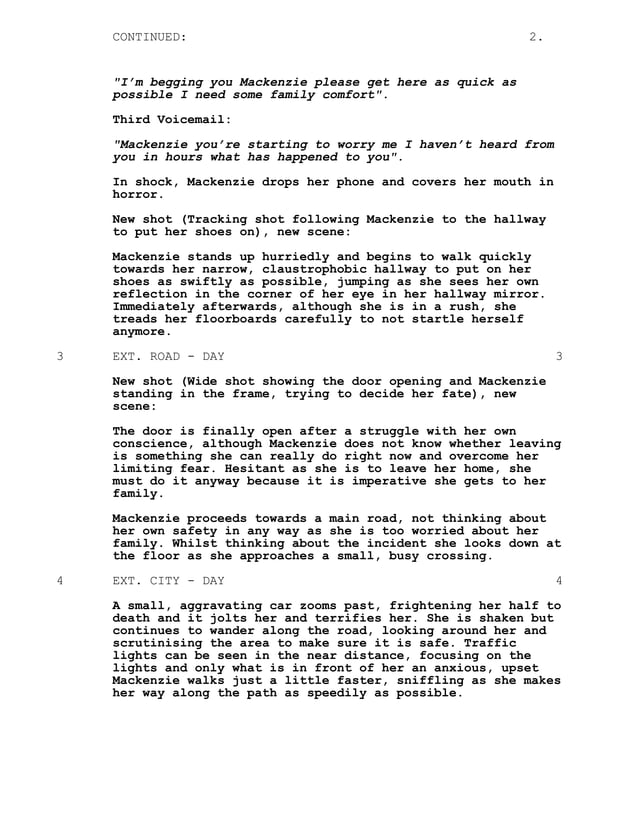 Script Draft #1: Trapped | PDF