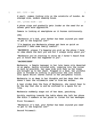 Script Draft #2: Trapped | PDF