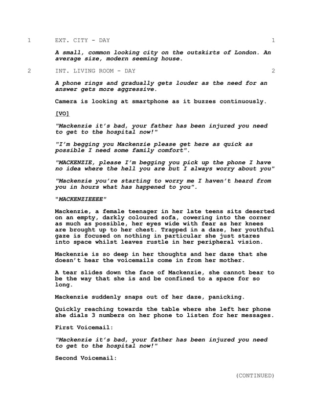 Script Draft #2: Trapped | PDF