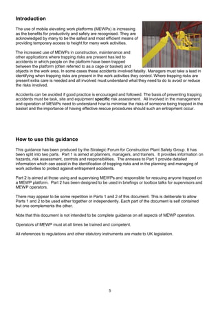 Trapping and Crushing in MEWPS - Guidance from Strategic Forum Plant ...