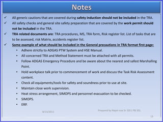 TRA presentation | PPTX