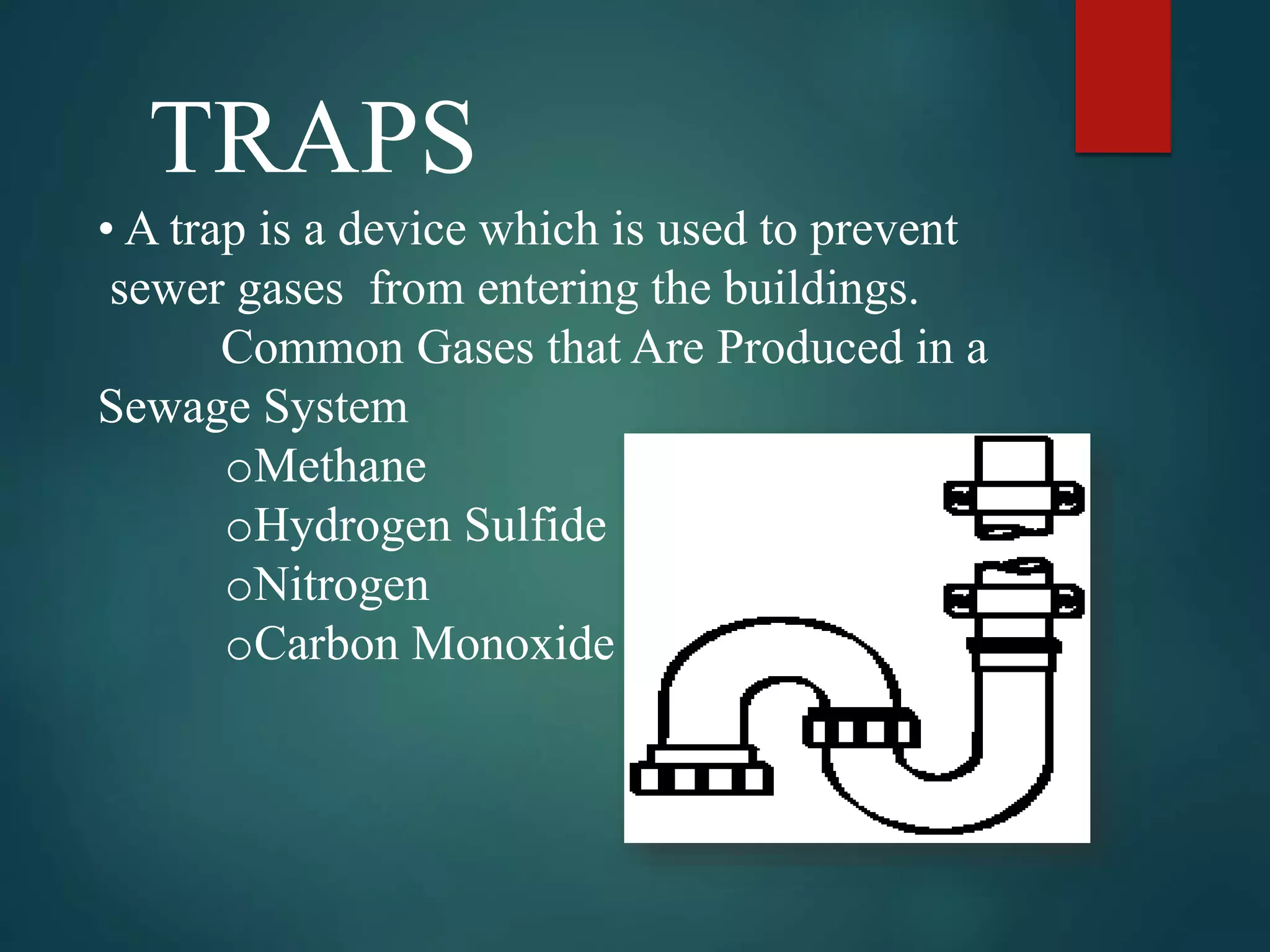 TRAPS AND ITS TYPES USED IN A BUILDING | PPTX