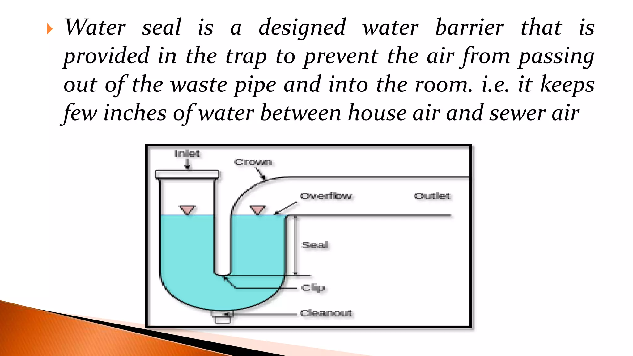 Traps used in plumbing service of building | PPTX
