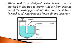 Traps used in plumbing service of building | PPTX