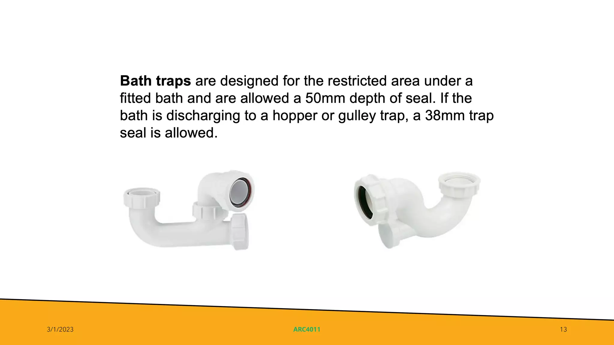 traps and importance of ventilation in buildings | PDF