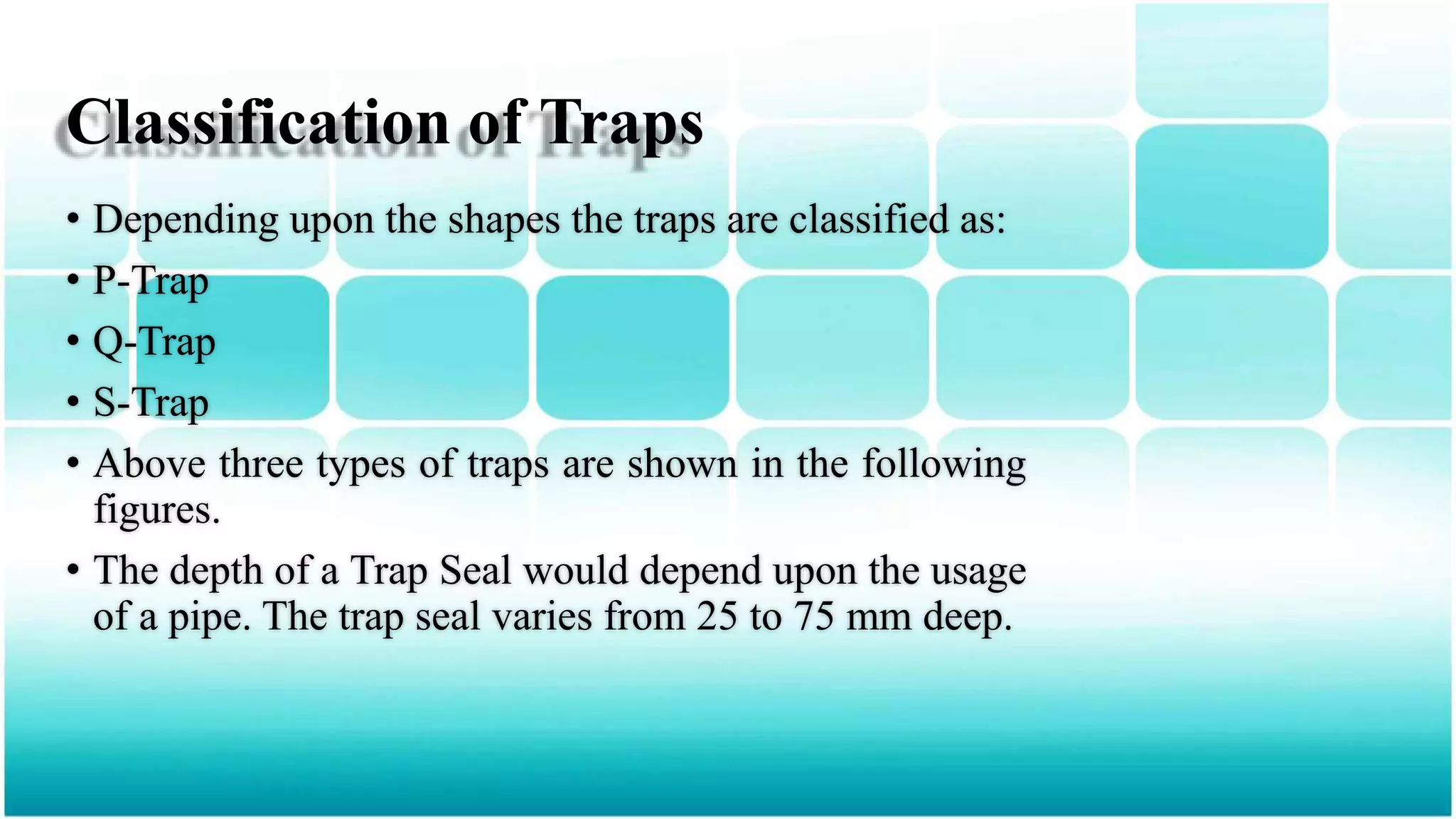 Traps and manhole aditya kumar barn1 ar14002 | PPTX