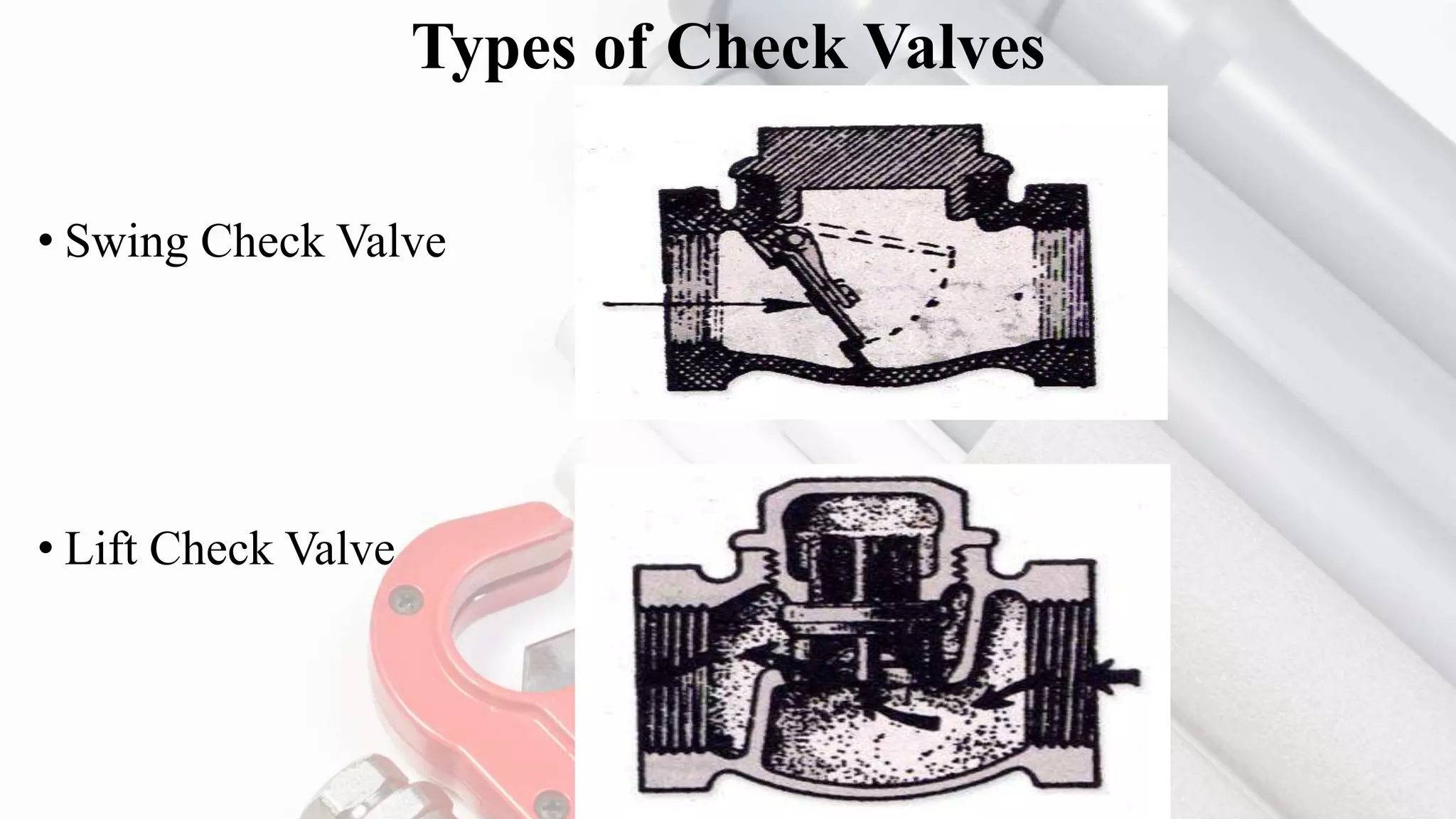 Traps, valves and non return valves industrial technology- building and ...