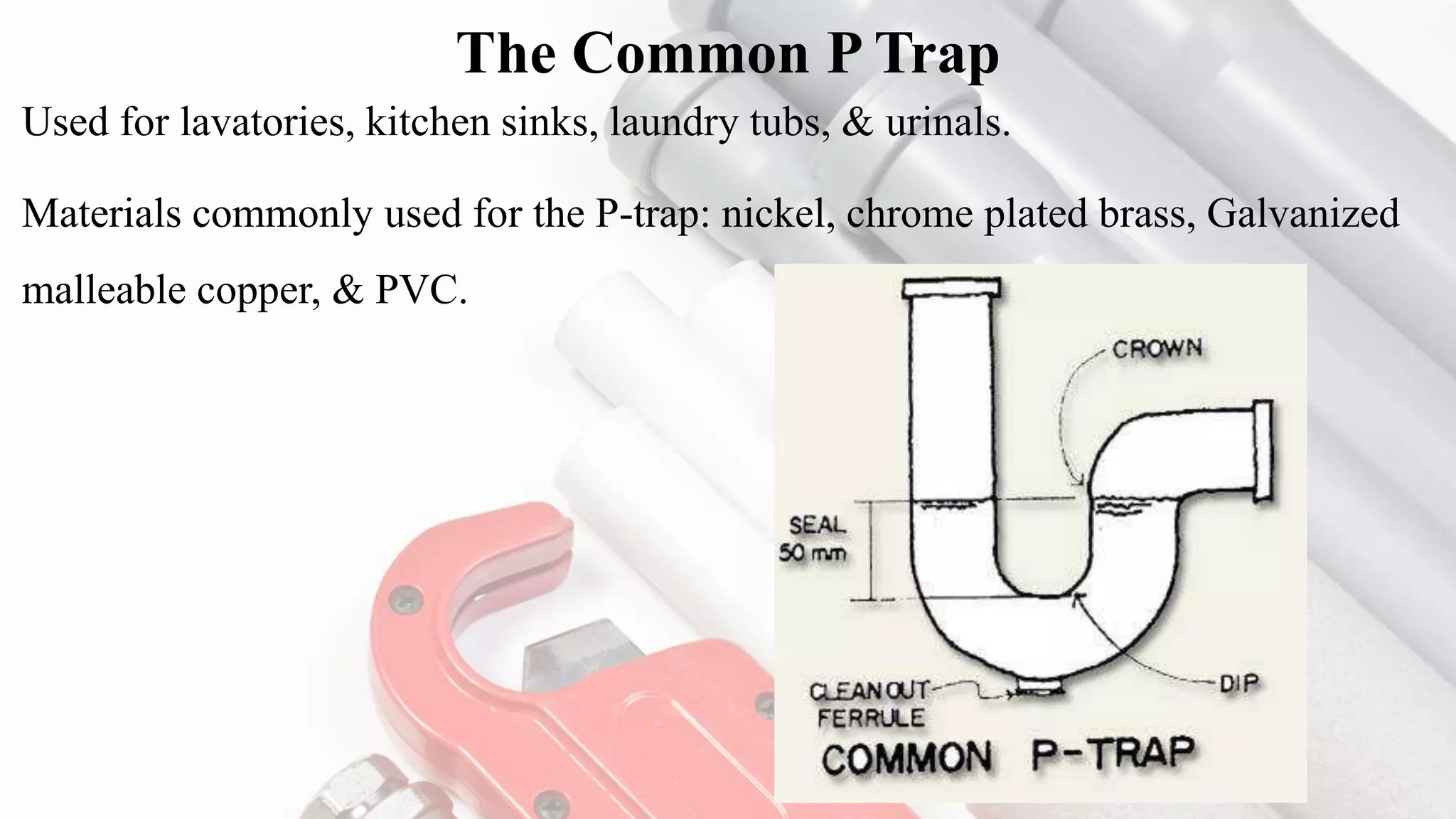 Traps, valves and non return valves industrial technology- building and ...