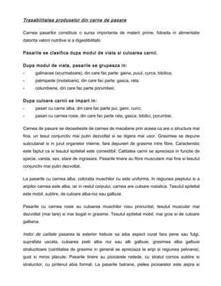 Trasabilitatea preparatelor din carne de pasare | PDF