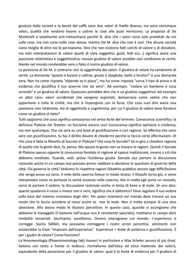(Trascritto)roberta de monticelli al di qua del bene e del male | PDF