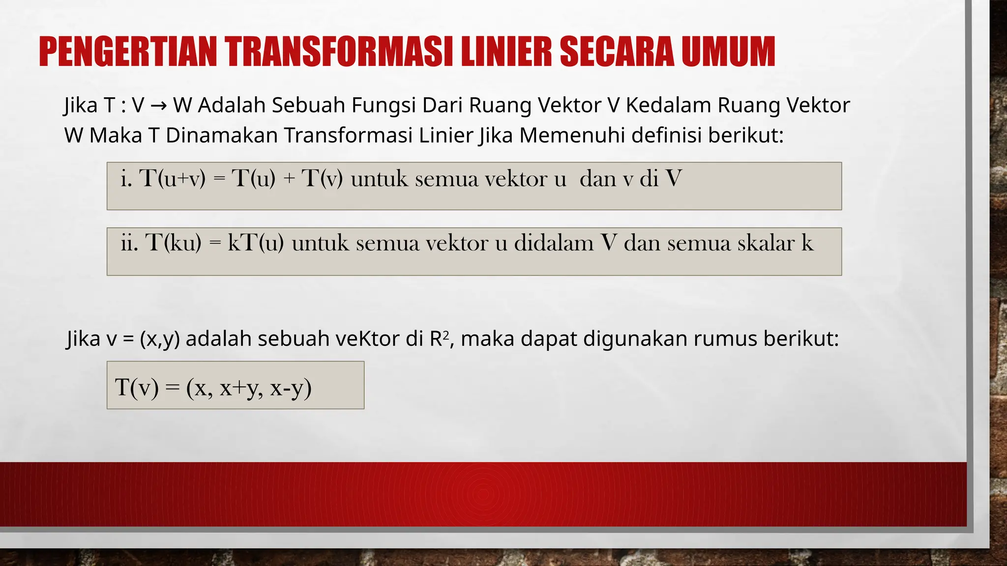 Trasformasi linear bahan ajar Mahasiswa.pptx