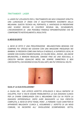 Trasformazione maligna dei nevi in pediatria | PDF