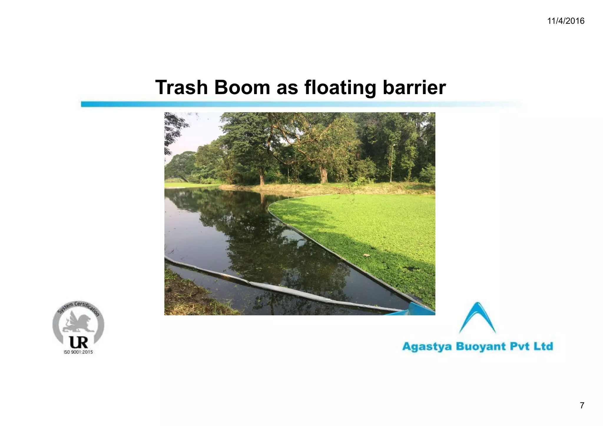 Trash boom for lake cleaning and maintenance [compatibility mode] | PDF