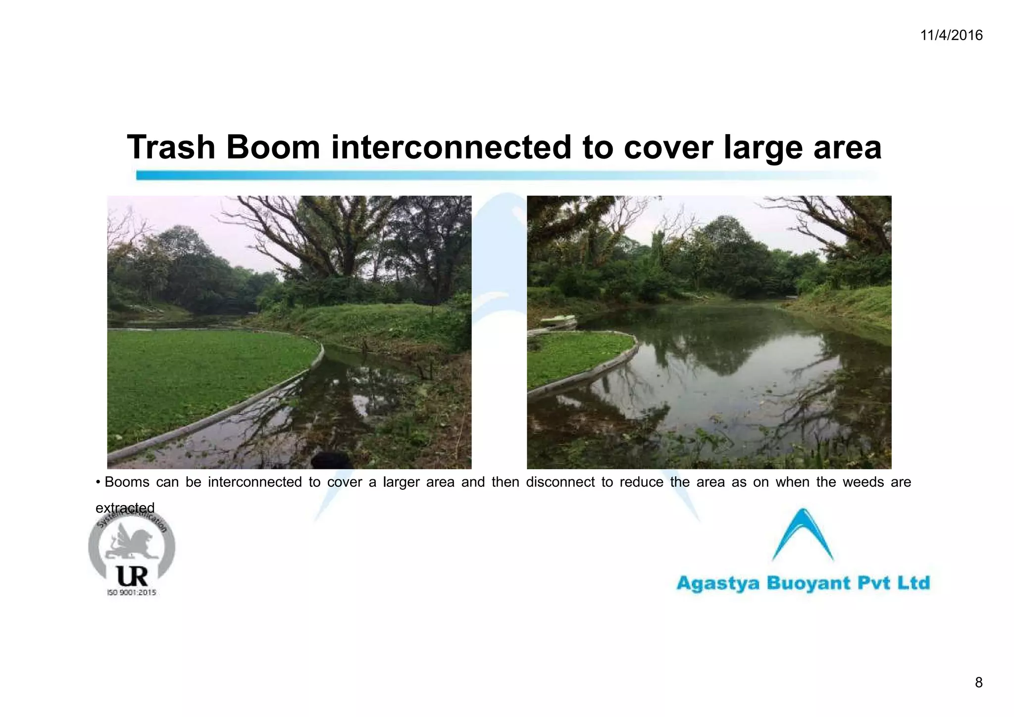 Trash boom for lake cleaning and maintenance [compatibility mode] | PDF