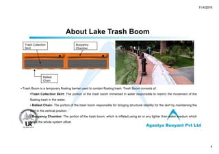 Trash boom for lake cleaning and maintenance [compatibility mode] | PDF