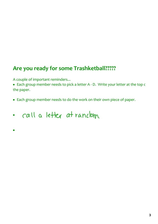 Trashketball Review A | PDF