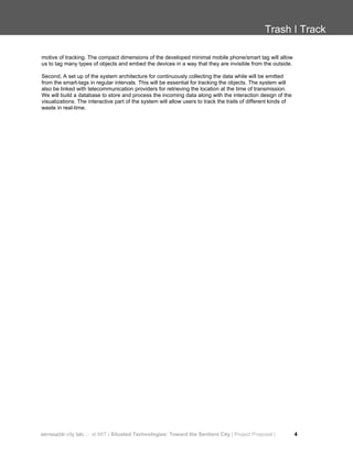 Trash Track Project Description 02 26 09 | PDF