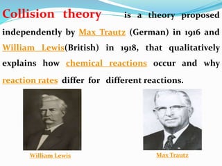 Transition and collision theory