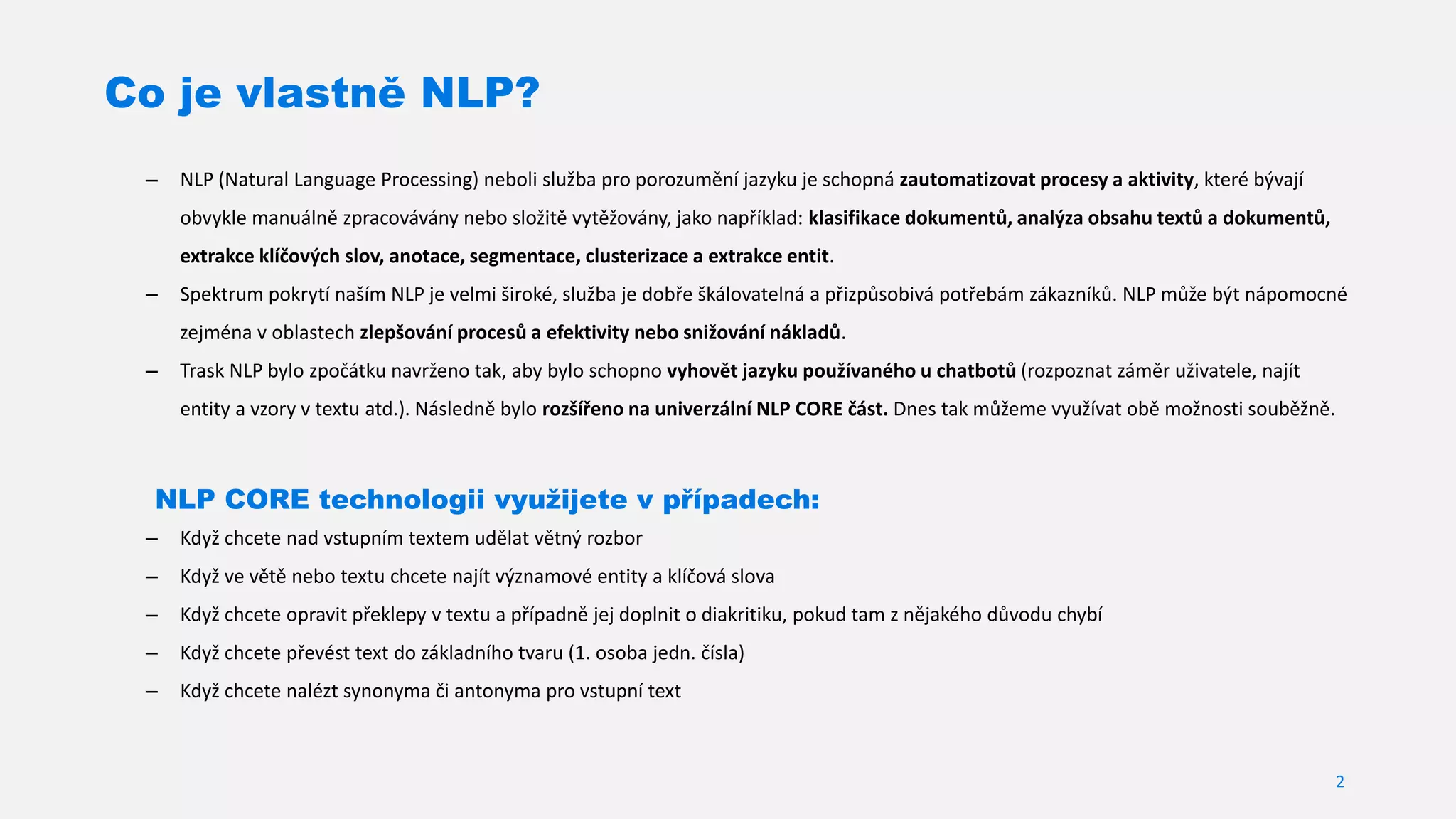 Trask NLP CZ | PPTX