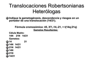 Traslocaciones | PPT
