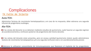 Trasplante de celulas progenitoras hematopoyeticas | PPTX