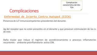 Trasplante de celulas progenitoras hematopoyeticas | PPTX