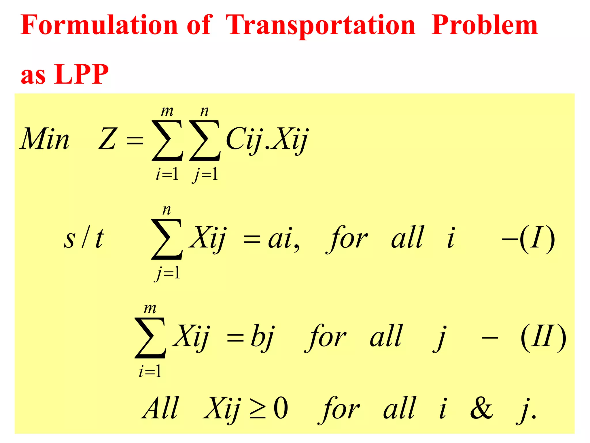 Transportation and transshipment problems | PDF