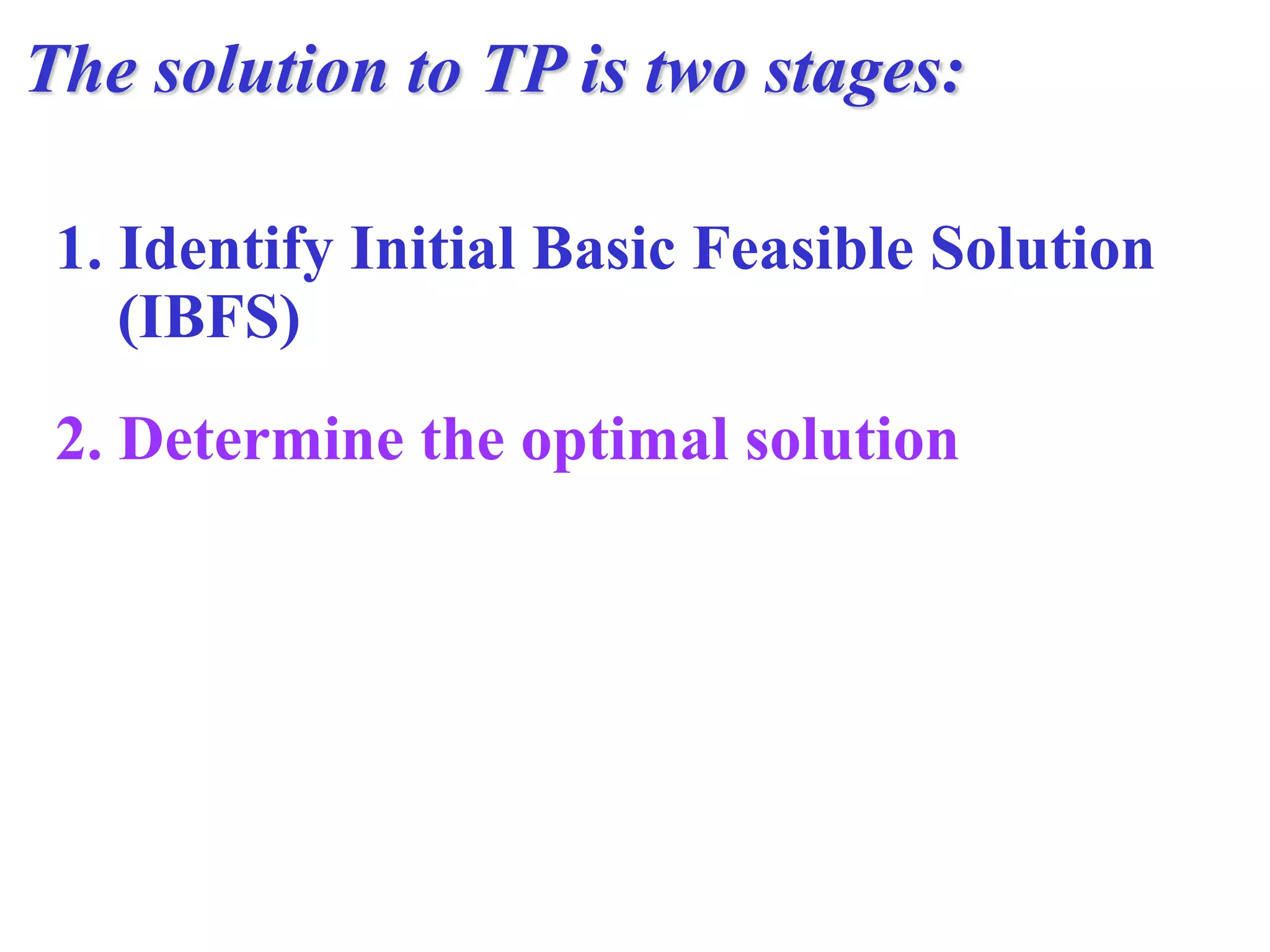 Transportation and transshipment problems | PDF