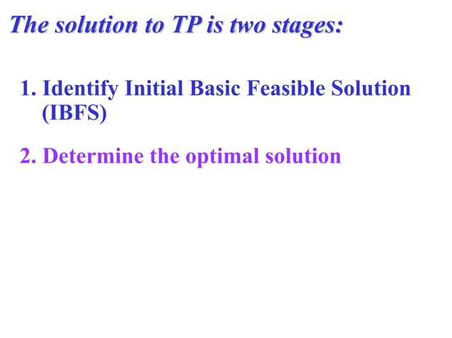 Transportation and transshipment problems | PDF | Logistics and ...