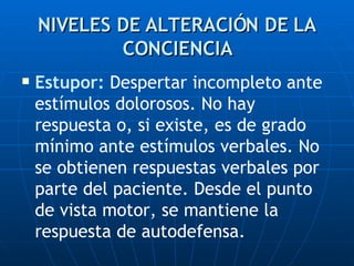 Trastorno Agudo De Conciencia | PPT