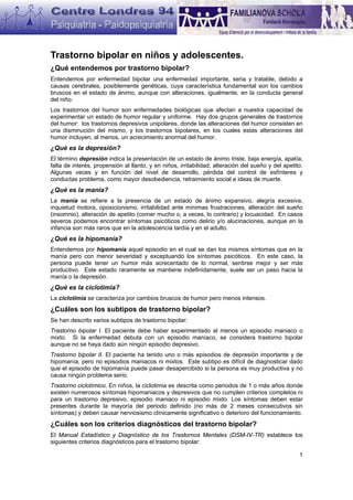Trastorno bipolar-ninos-adolescentes | PDF