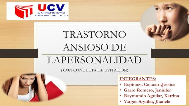 Trastorno Ansioso De Personalidad Evitación Ppt