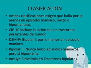 Trastorno bipolar en niños y adolescentes | PPTX