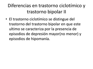 Trastorno ciclotimico | PPTX
