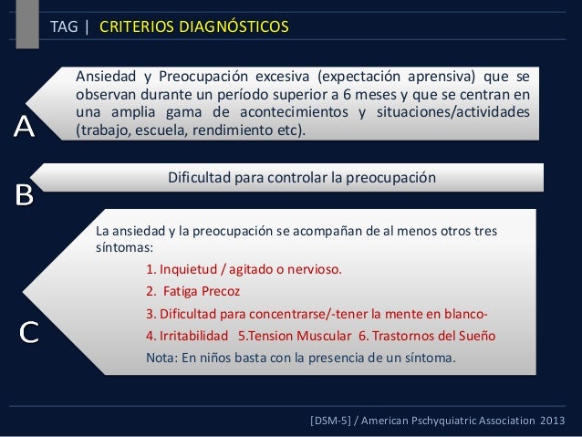 Trastorno De Ansiedad Generalizada Dsm 5 - Solo Para Adultos En Madrid