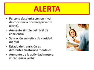 Trastorno de la conciencia semiologia neurologica | PPTX