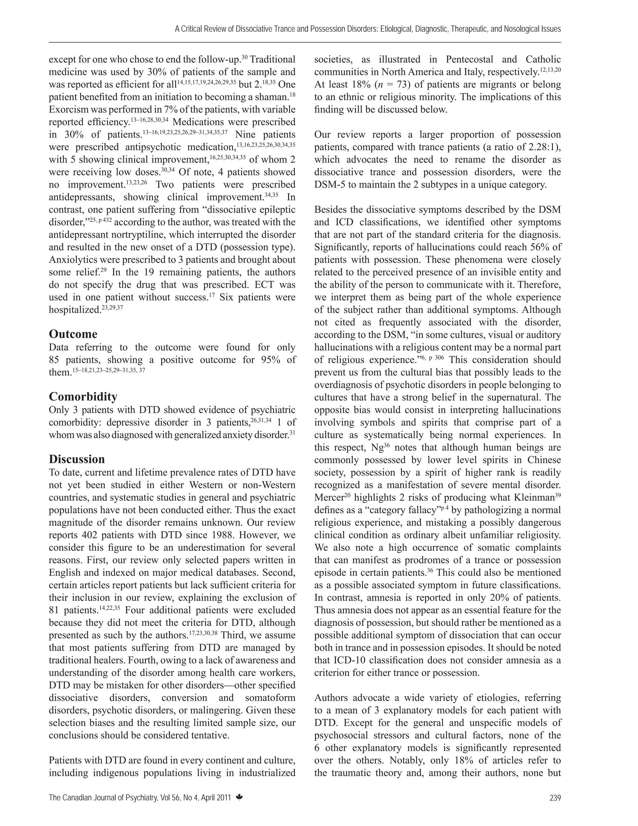 Trastorno de trance y posesion | PDF