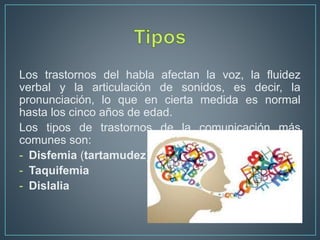 Trastornos de la comunicación | PPTX