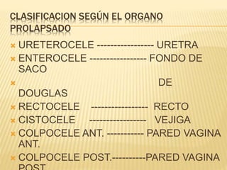 Trastornos de la estatica pelvica genital expooo | PPTX