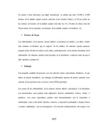 Trastornos de la neurona motora inferior | DOCX