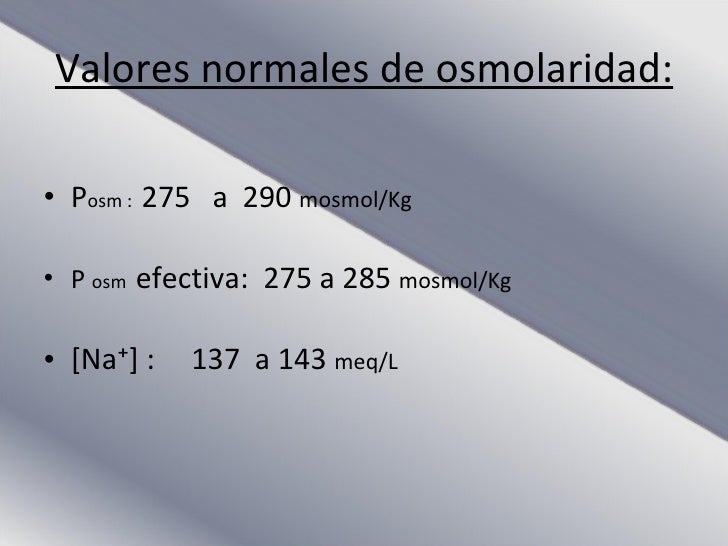 Trastornos de la osmolaridad 2 Clase N°11