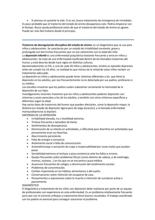 TRASTORNOS DEL ESTADO DE ANIMO EN NIÑOS Y ADOLESCENTES REV ma hINOJOSA ...