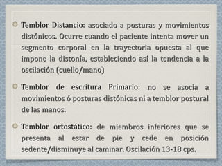 Trastornos del movimiento | PPT
