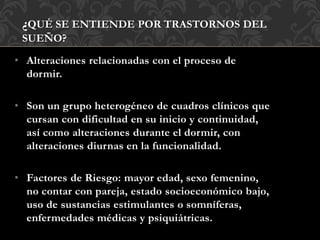 Trastornos del sueño | PPTX