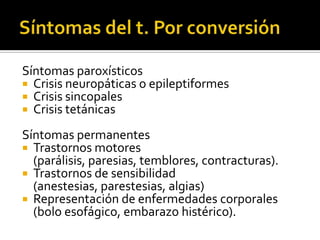 Trastornos disociativos (de conversión) | PPTX