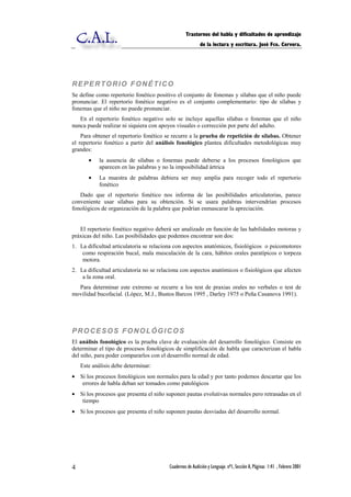 Trastornos fonologicos y_aprendizaje | PDF